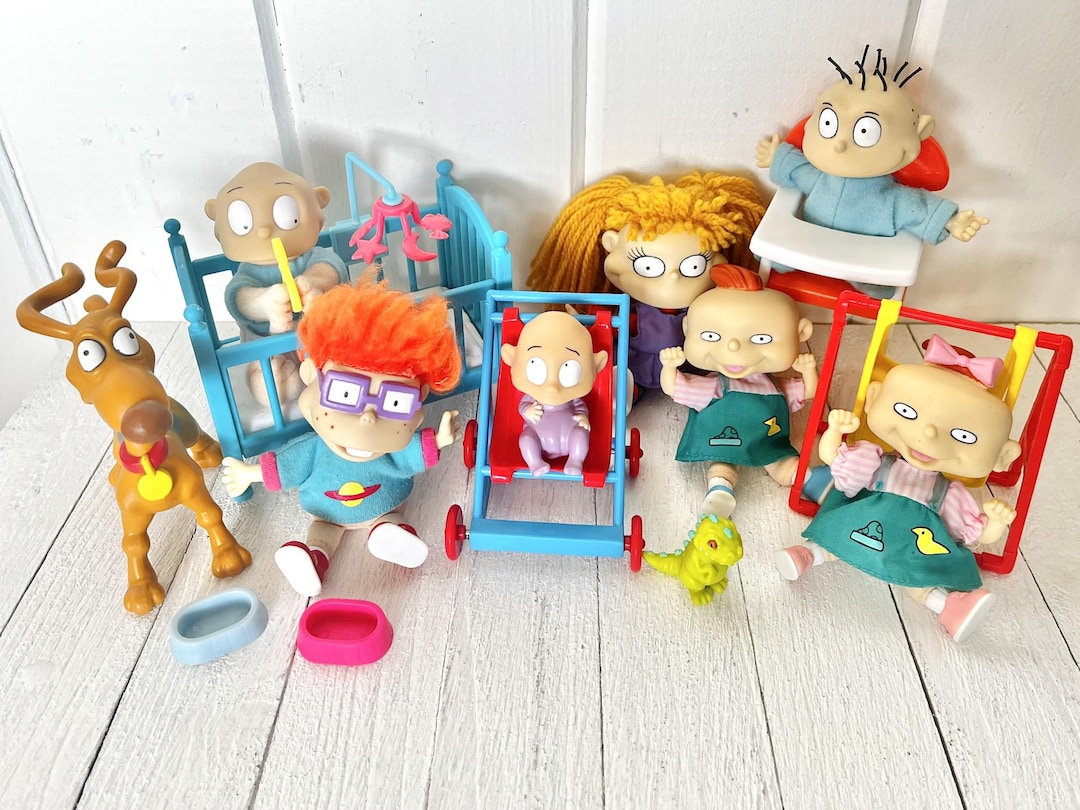 Collection of 1990's Rugrats Figures by Mattel, Nickelodeon Retro Toys ...