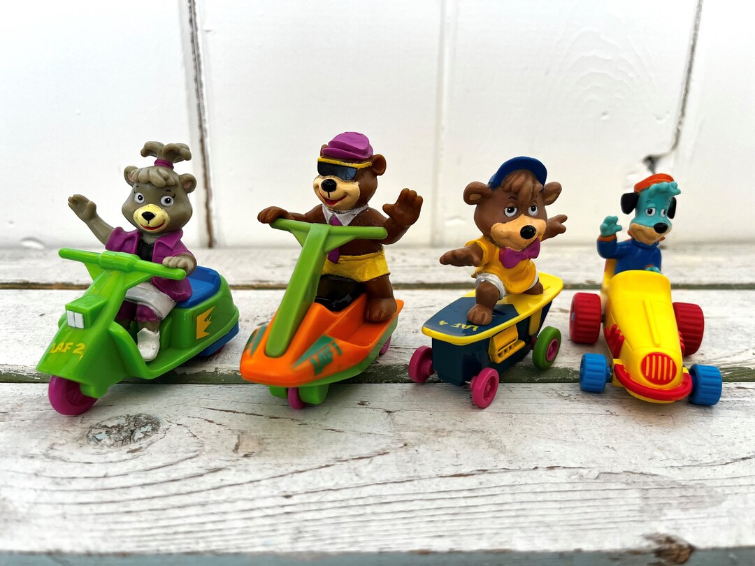 Set of 4 Vintage 1991 Hannah Barbara Toys, Yogi Bear, Cindy Bear, Boo ...