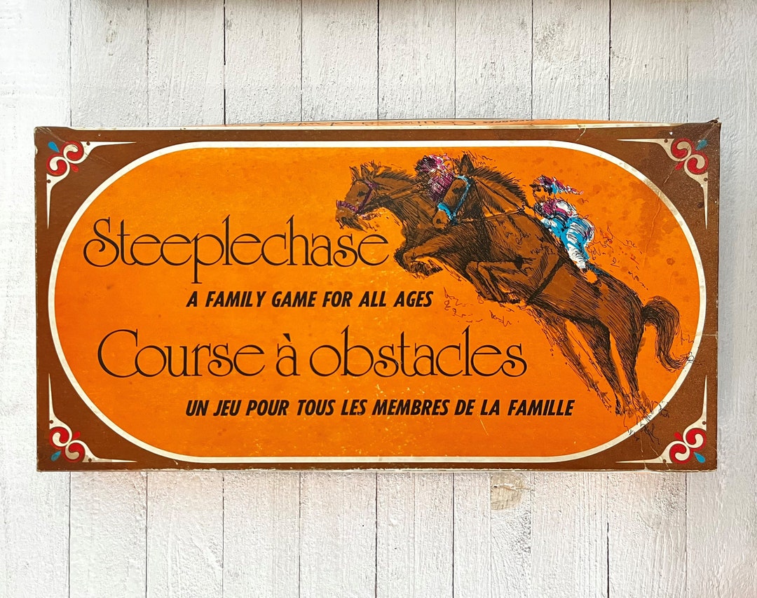 Vintage Steeplechase Board Game, a Horse Racing Game by Somerville ...