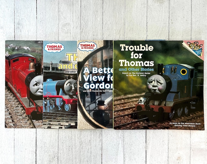 Set of 4 Vintage 'thomas the Tank Engine' Train Story Books, Thomas ...