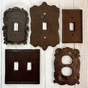 Vintage Style Cast Iron Light Switch and Outlet Covers, Old House ...
