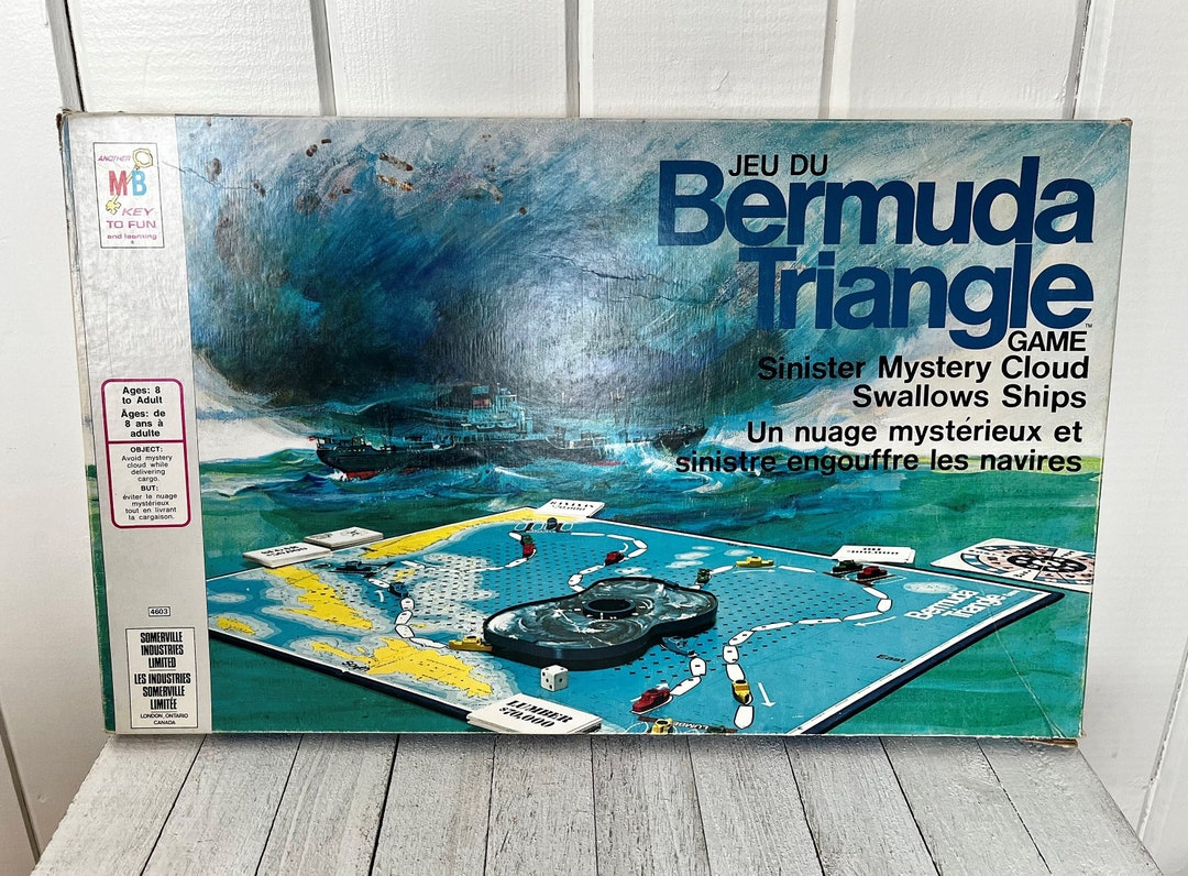 Vintage 1975 Bermuda Triangle Game Milton Bradley Complete - Etsy