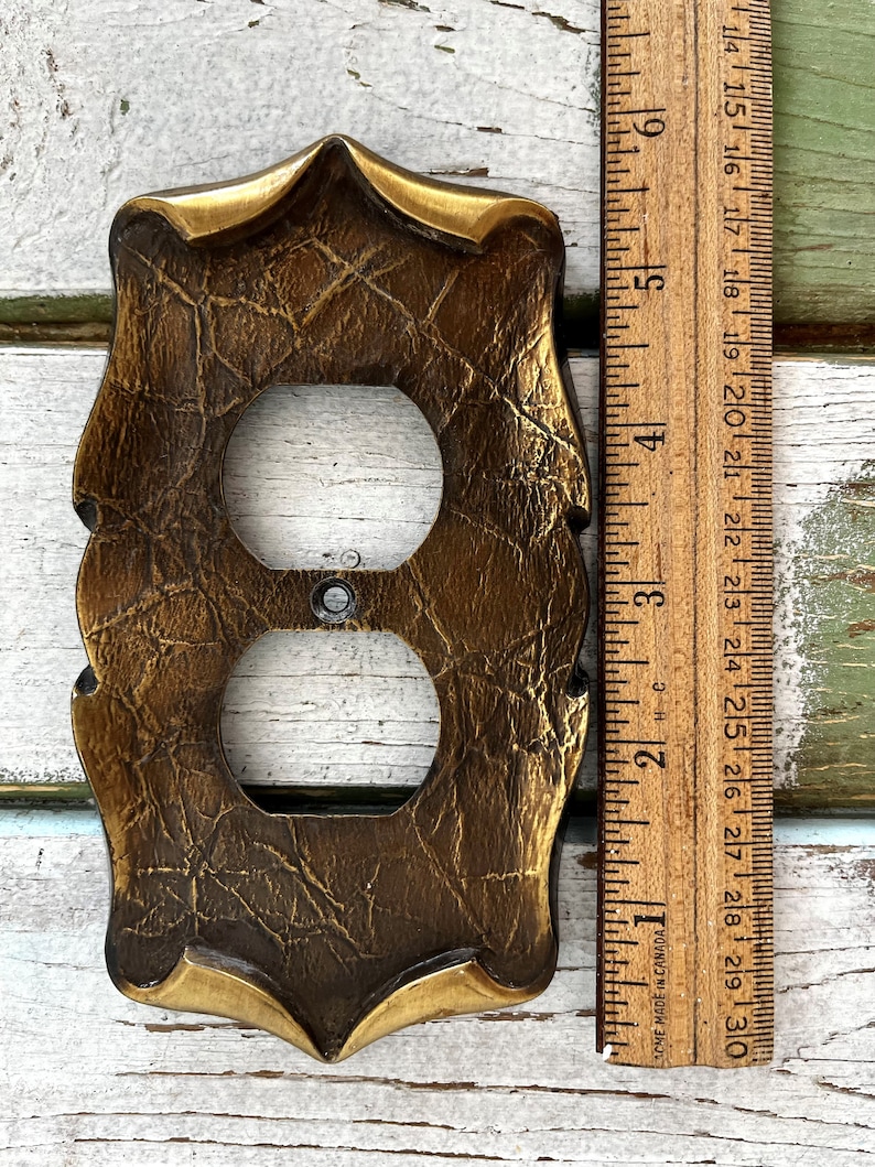 Antique Brass Metal Outlet Covers Vintage Carriage House - Etsy
