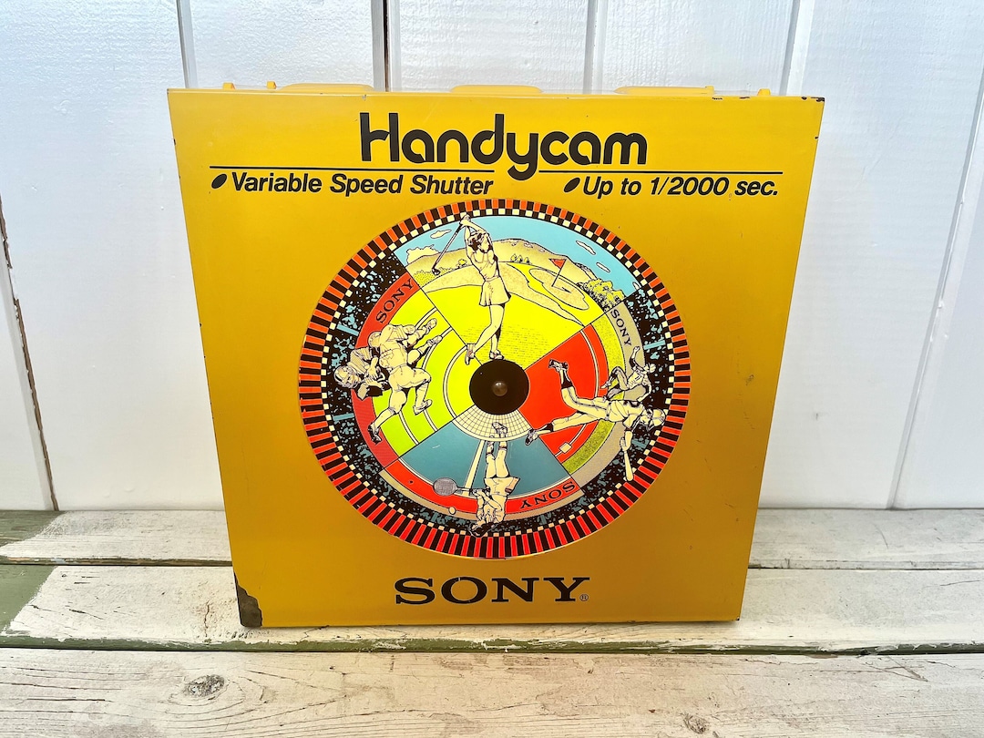 Vintage 1980's SONY Handycam Sports Video 8 Camcorder Camera Lamp, RARE ...
