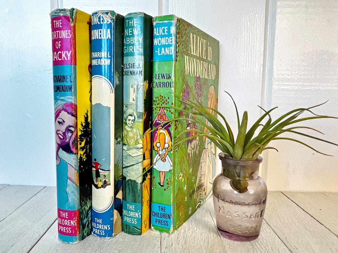 Set of 4 Vintage 1960's Boys' and Girls' Library Books, Antique ...