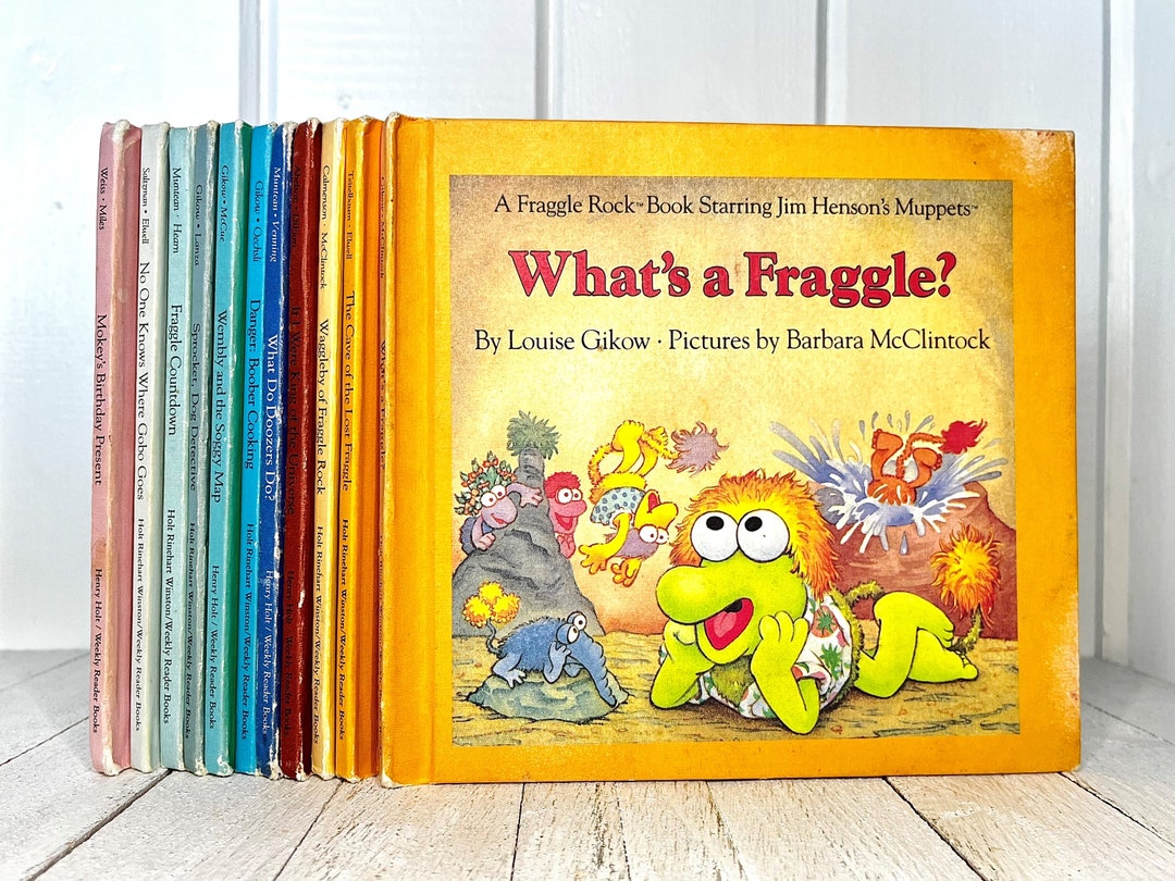 Vintage 1980's 'fraggle Rock' Children's Hardcover Weekly Reader Series ...