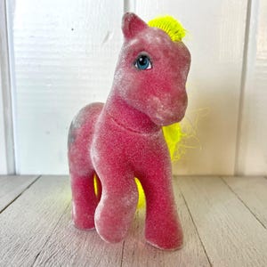 Vintage 1980's My Little Pony 'so Soft Ponies' Hasbro "shady" Fuzzy ...