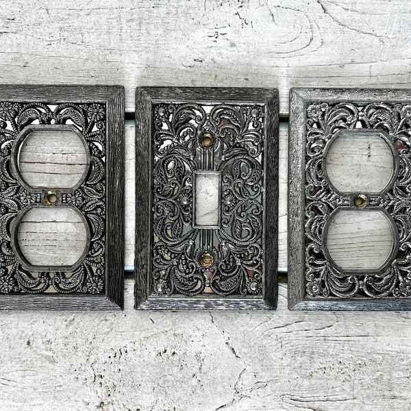 Pewter Light Switch Covers - Etsy