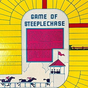 Vintage Steeplechase Board Game, a Horse Racing Game by Somerville ...
