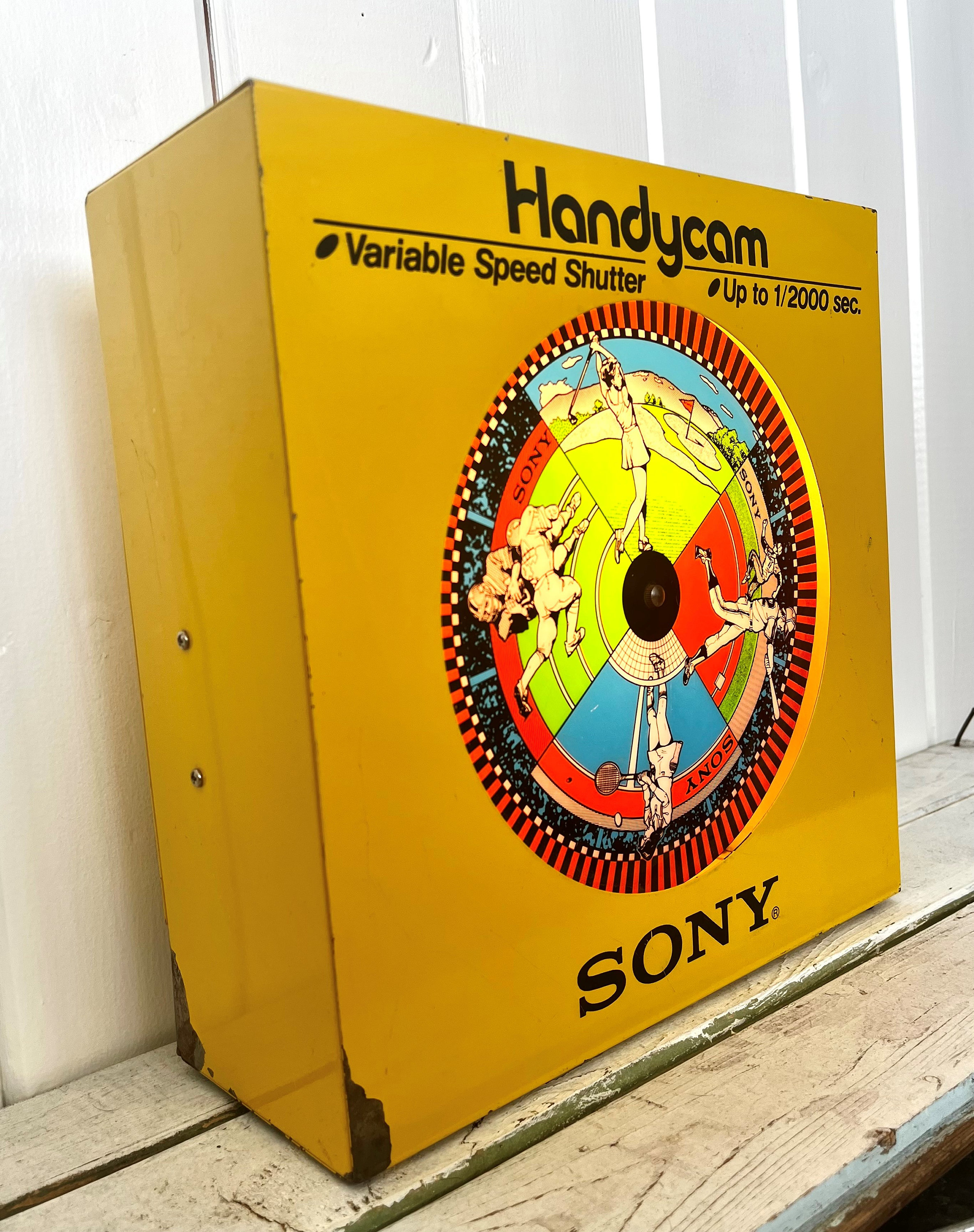 Vintage 1980's SONY Handycam Sports Video 8 Camcorder Camera Lamp, RARE ...