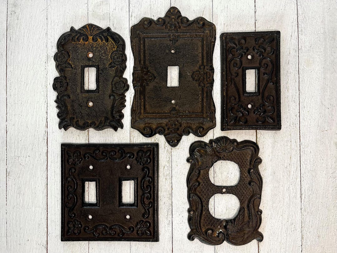 Vintage Style Cast Iron Light Switch and Outlet Covers, Old House ...