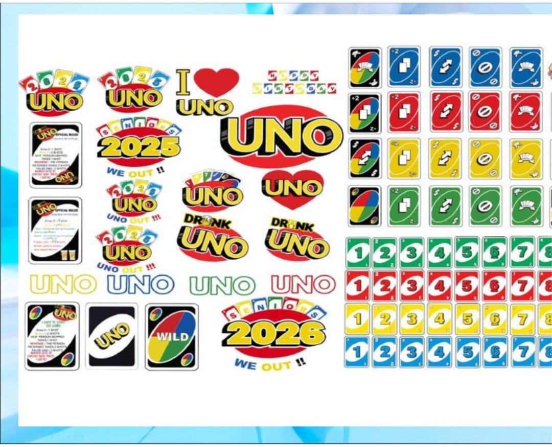 Uno Game Card SVG Bundle,card Game Svg, File Play Card Svg, Drunk Card ...