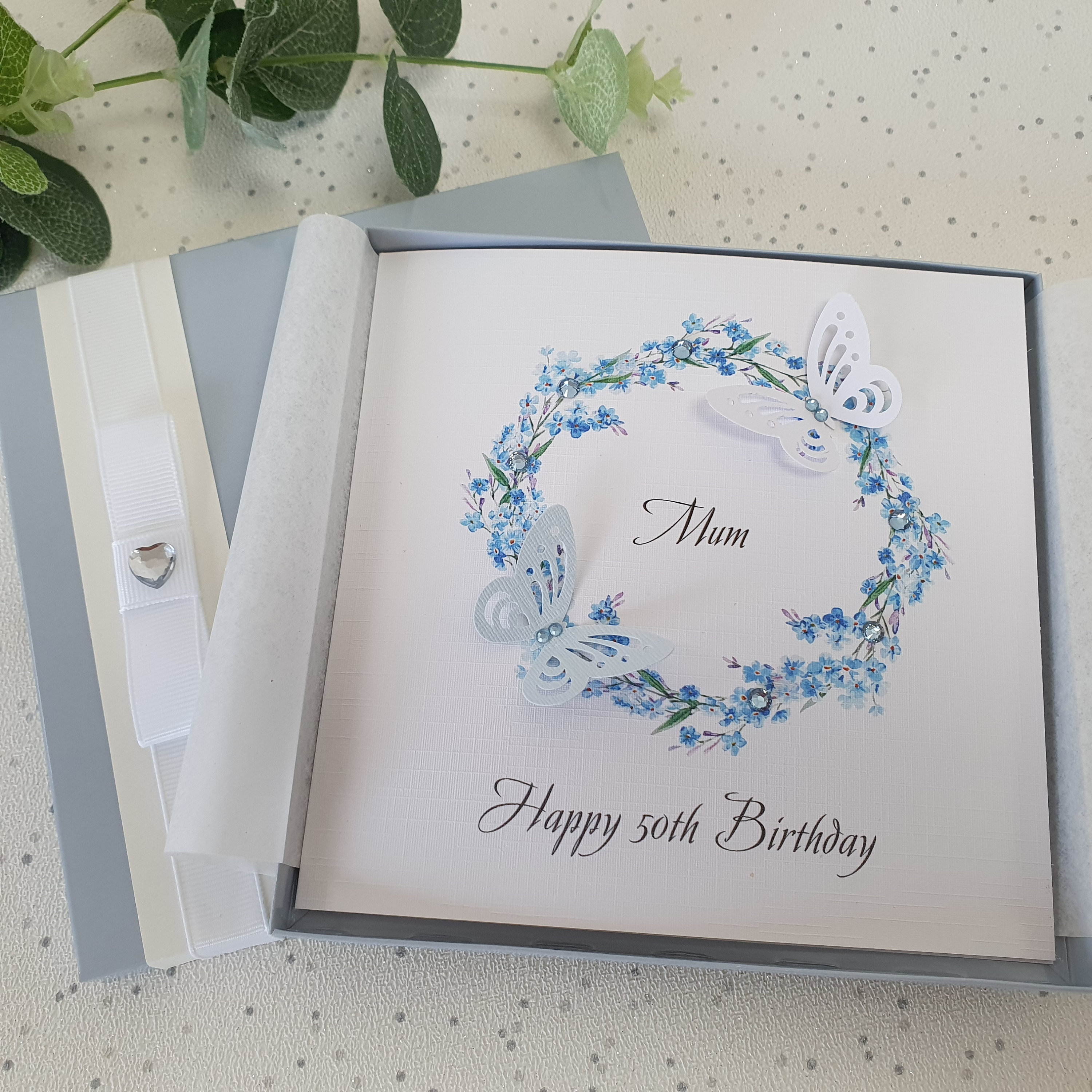 Luxury Handmade Personalised Birthday Card For Her 21st 30th Etsy UK