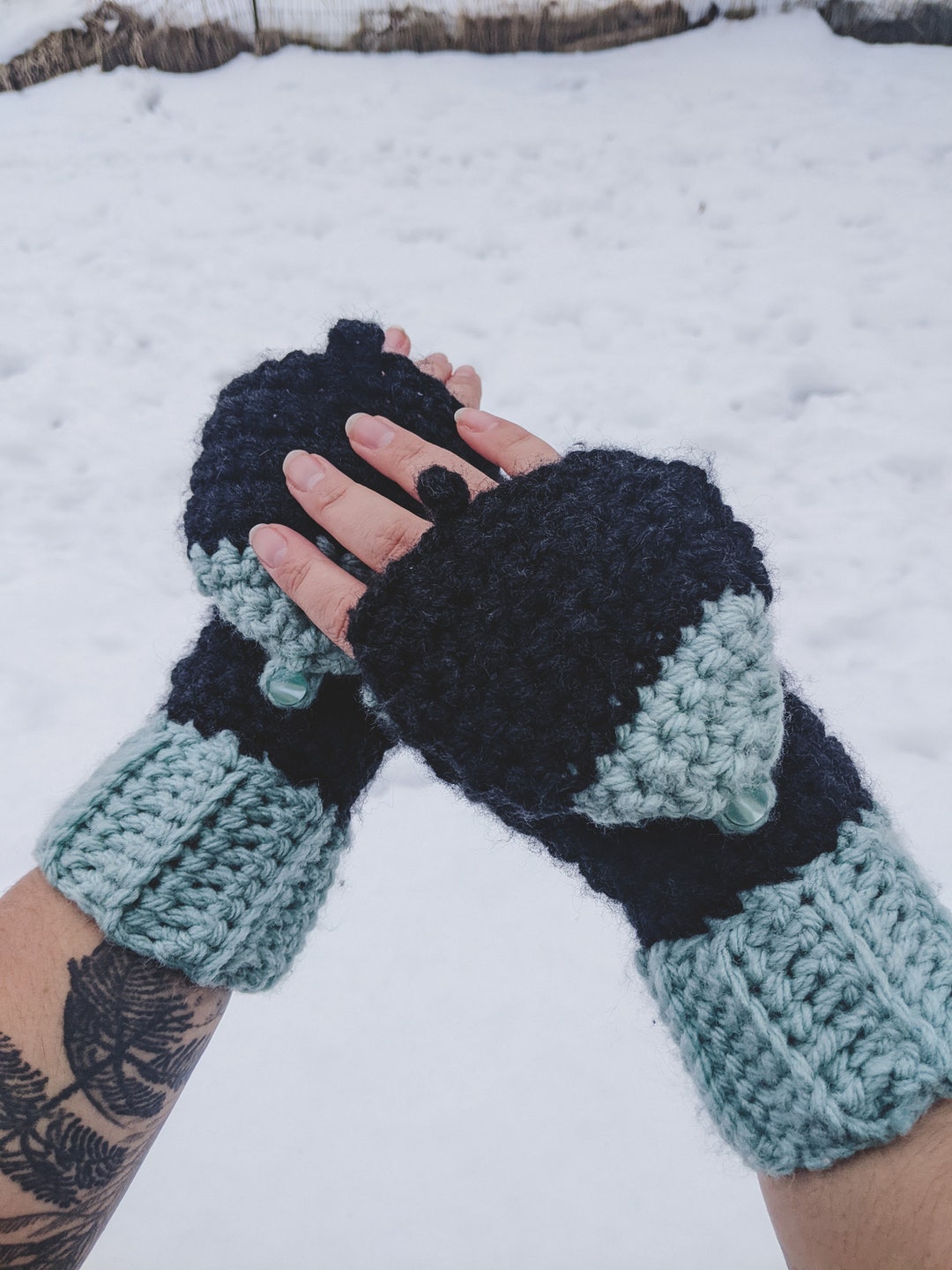 Rosie Convertible Mittens | Crochet PDF Pattern | Beginner Crochet ...