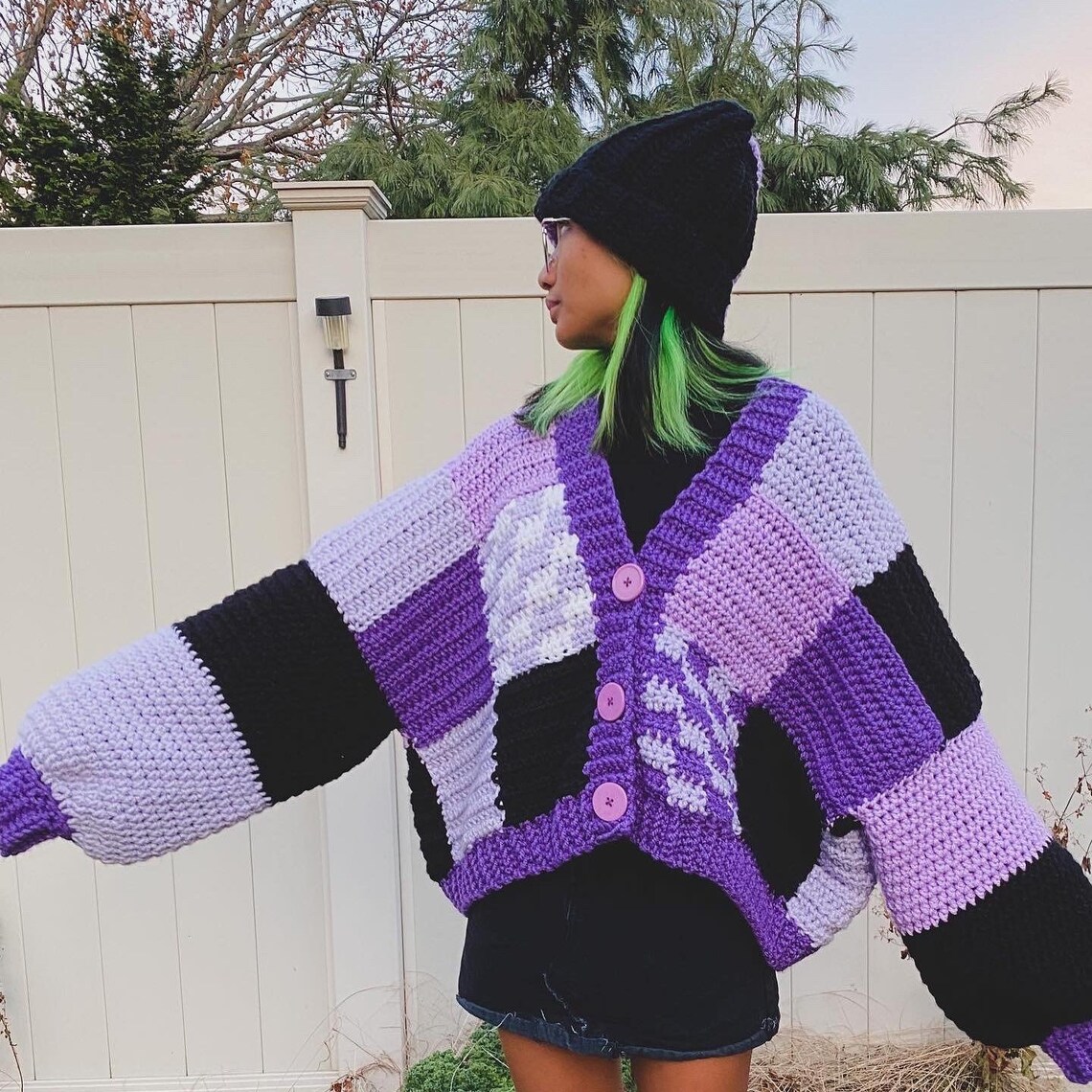 The Luna Cardigan Crochet Pattern PDF PATTERN With Design - Etsy