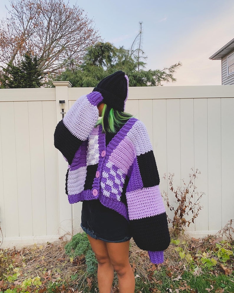 The Luna Cardigan Crochet Pattern PDF PATTERN With Design - Etsy
