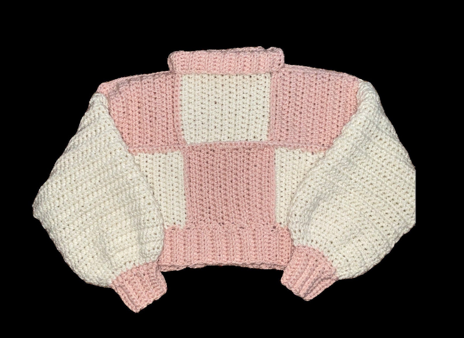 The Sarah Jumper Crochet Written PDF Pattern | Fold-over Mockneck ...