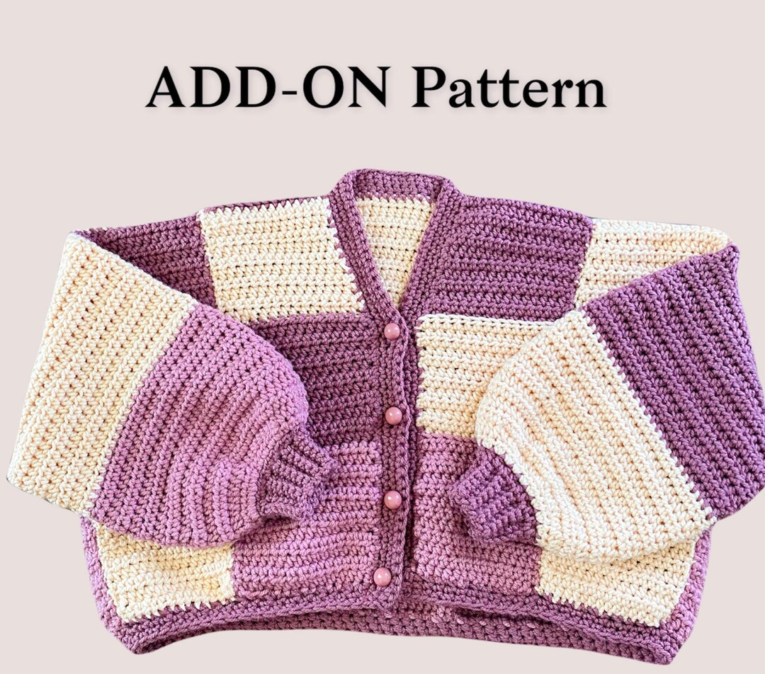 ADD-ON Pattern the Venus & Luna Cardigan Crochet Pattern | (add-on to ...