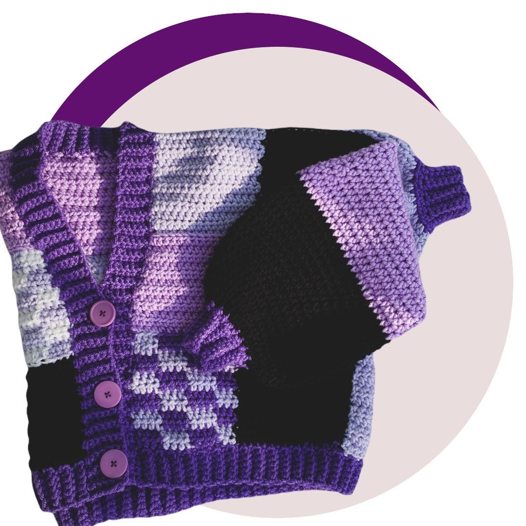 The Luna Cardigan Crochet Pattern | PDF PATTERN With Design Template ...