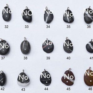 Natural Pebble Charms. Diamond Gold Charms for Necklaces. - Etsy