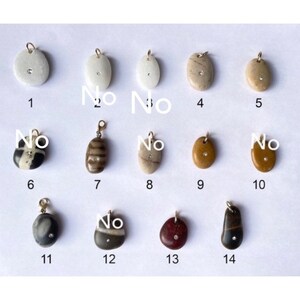 Natural Pebble Charms. Diamond Gold Charms for Necklaces. - Etsy