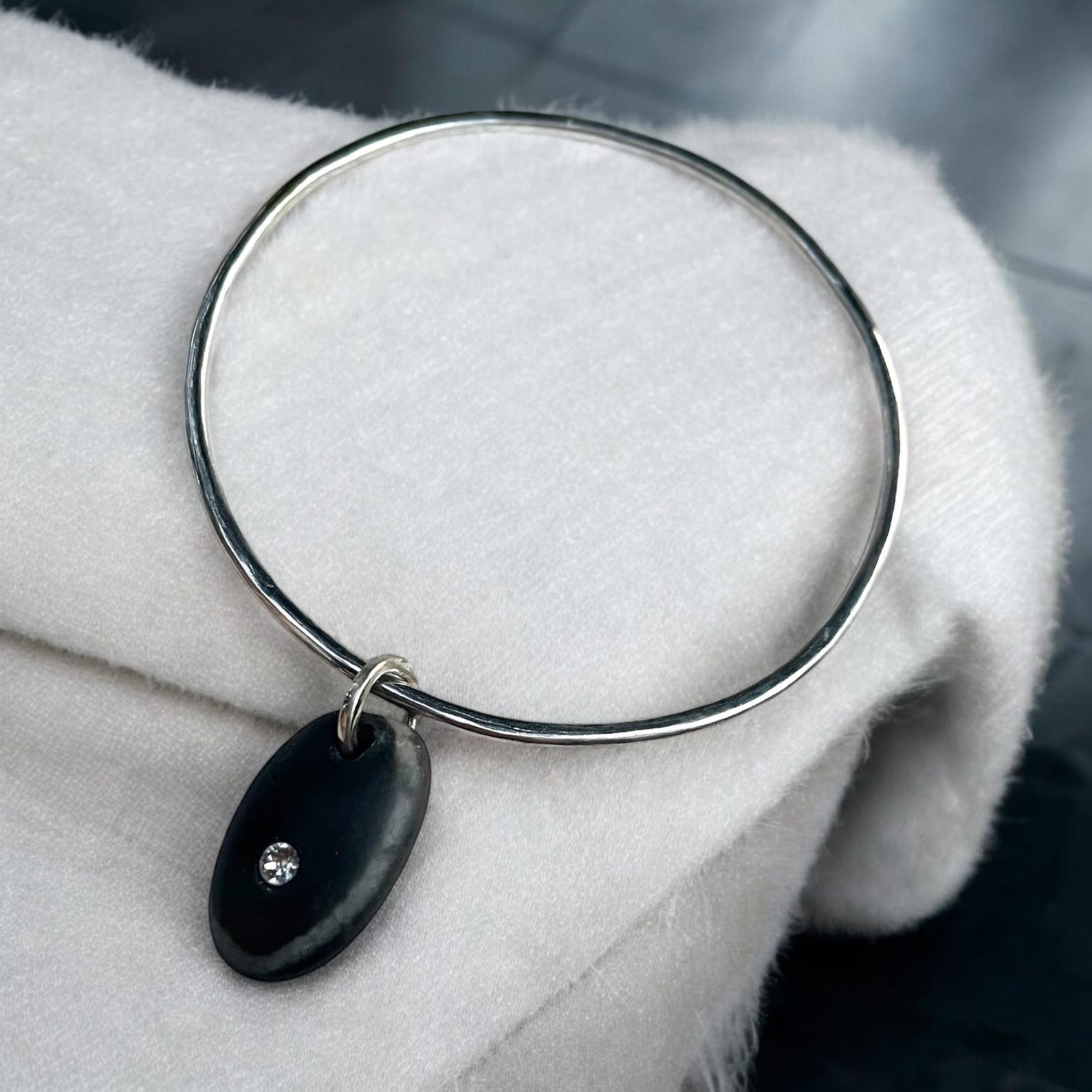 Natural Pebble Charms. Diamond Gold Charms for Necklaces or Bracelets ...