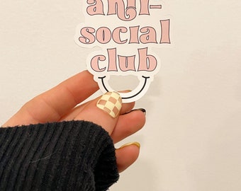 Anti Social Social Club Sticker - Etsy
