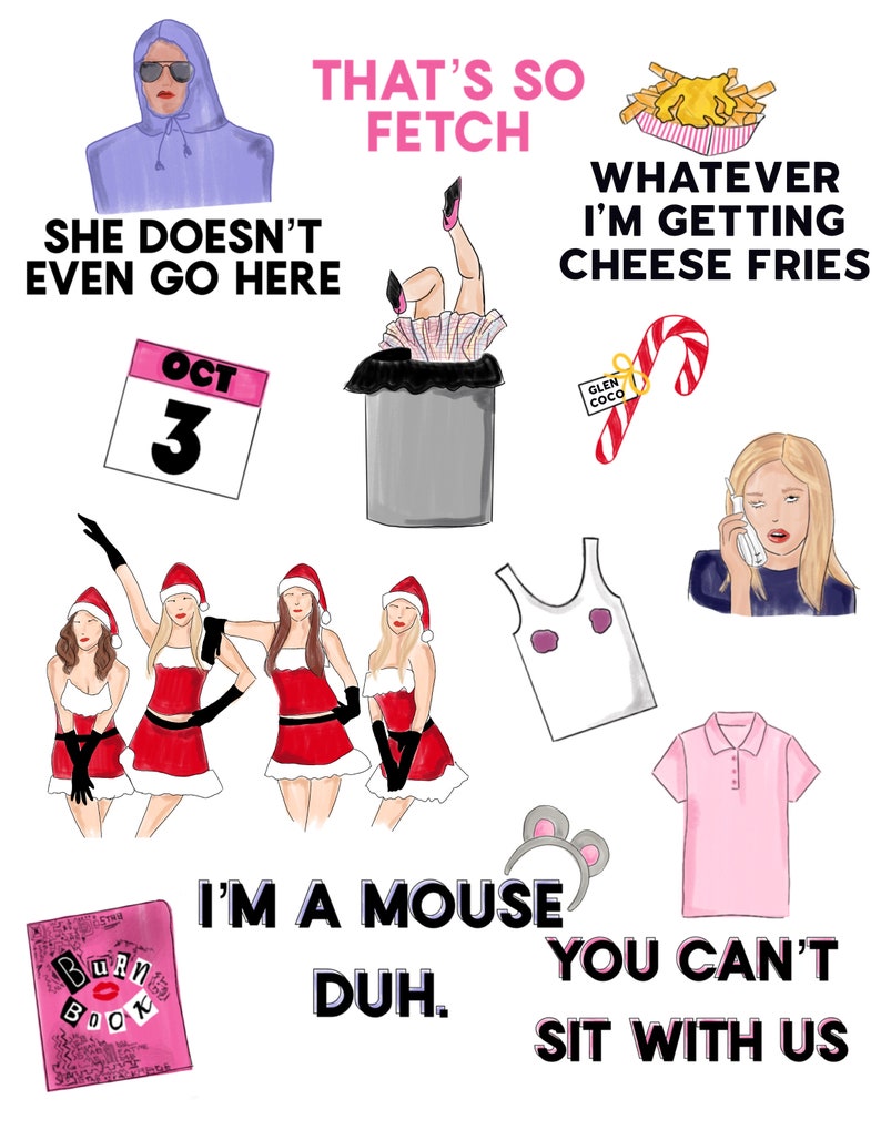 DIGITAL DOWNLOAD Mean Girls Icon Print | Etsy