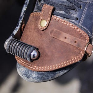 Premium Leather Shoe Protector for Bikers and Motorcyclists, Gear Guard ...