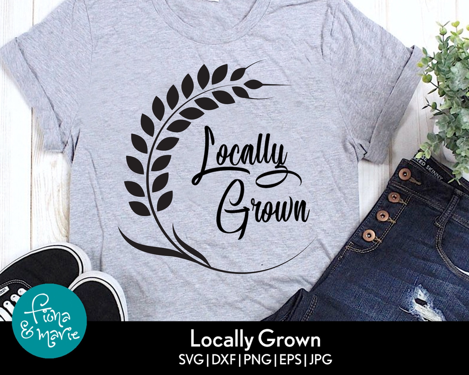 Locally Grown Svg Cursive Font Svg Farm Svg Farming Svg | Etsy