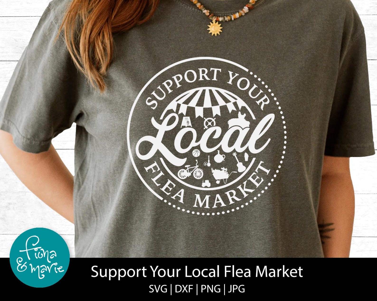 Flea Market SVG: Support Local Farming, Cricut & Silhouette Cut Files ...