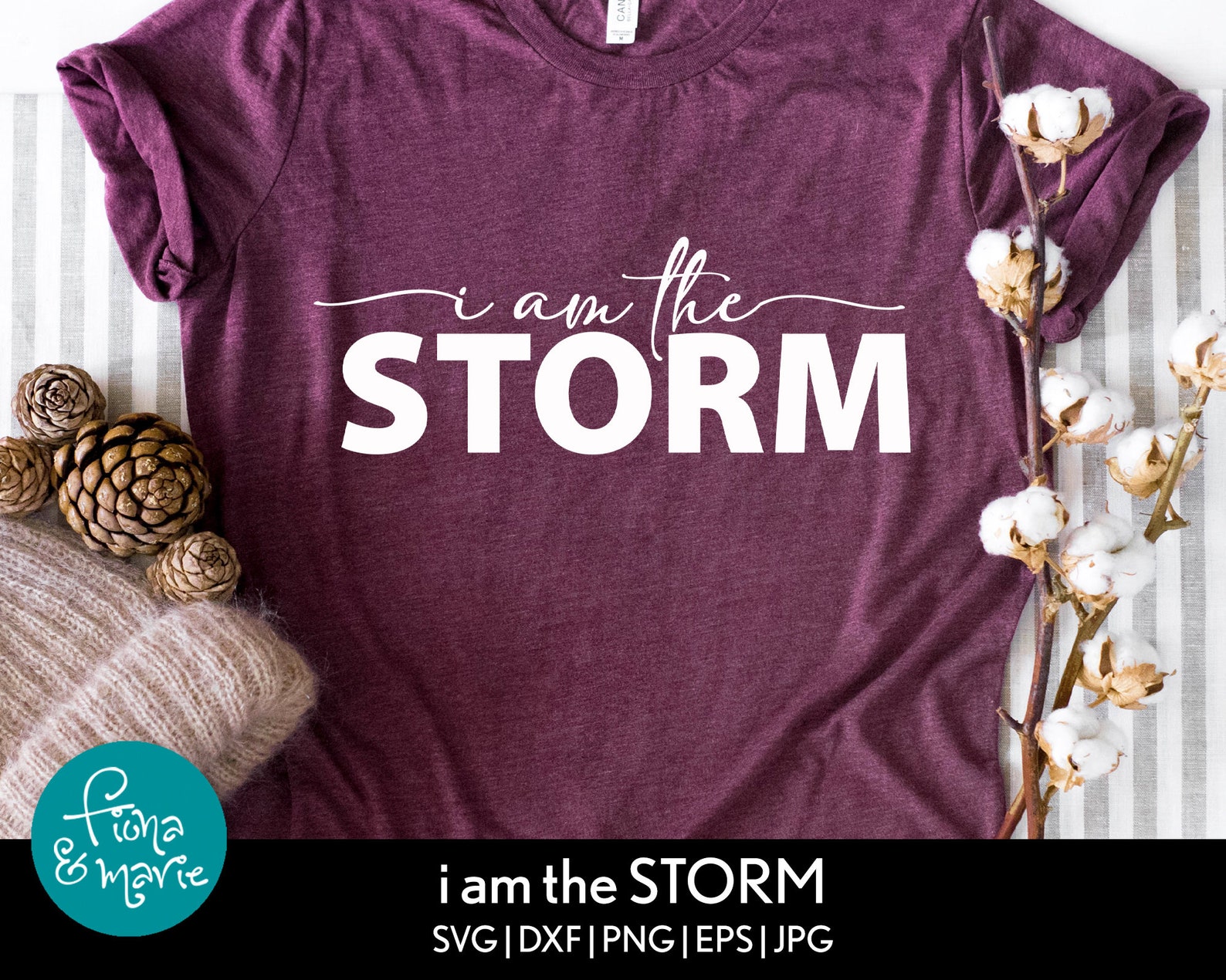 I Am The Storm svg inspirational gift svg motivational | Etsy