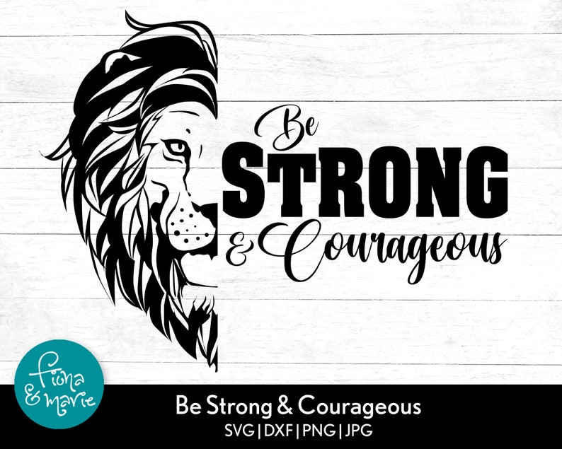 Lion Head Motivational SVG PNG: Cricut Silhouette Cut Files (PDF ...