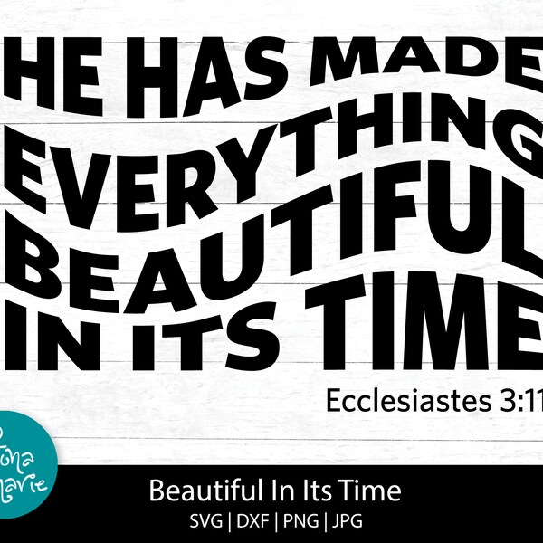 Ecclesiastes 3 11 - Etsy