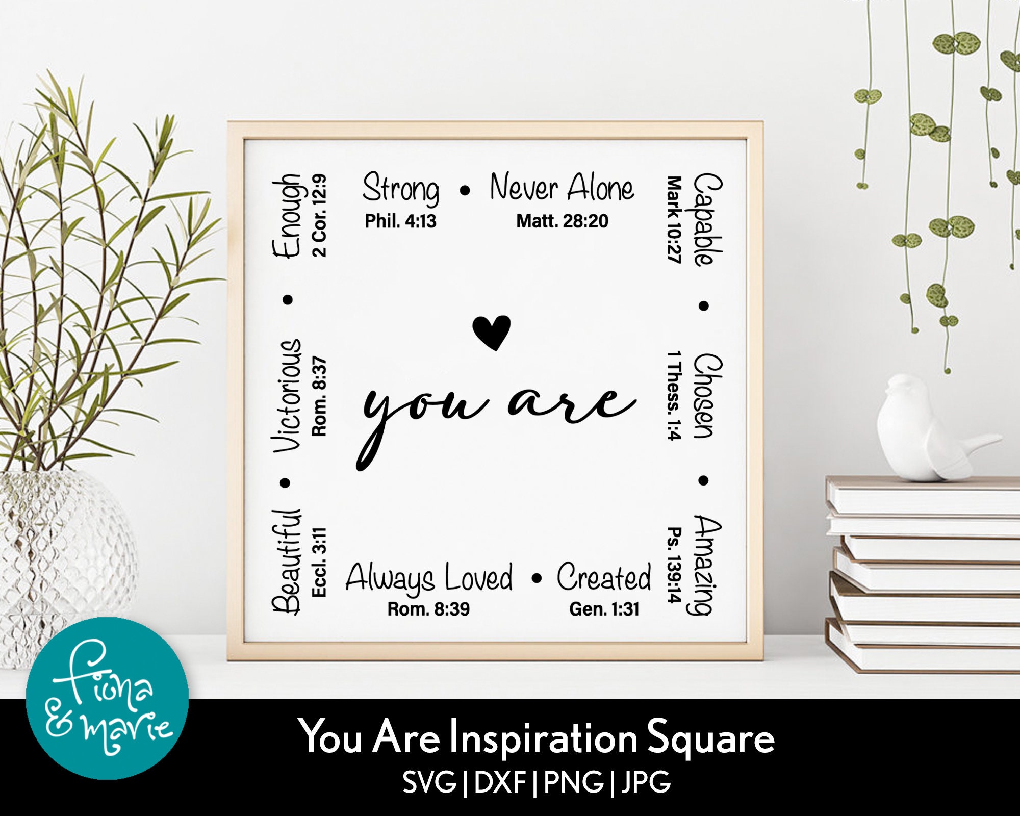 You Are Inspiration Square Bible Verse Svg Inspirational - Etsy