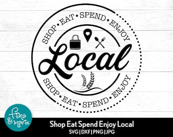 Shop Eat Local Svg - Etsy