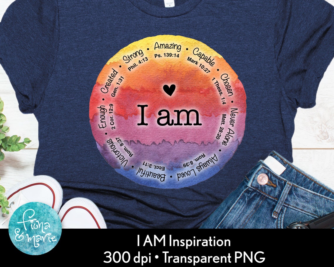 I Am Inspiration PNG Print File for Dye Sublimation or Print | Etsy