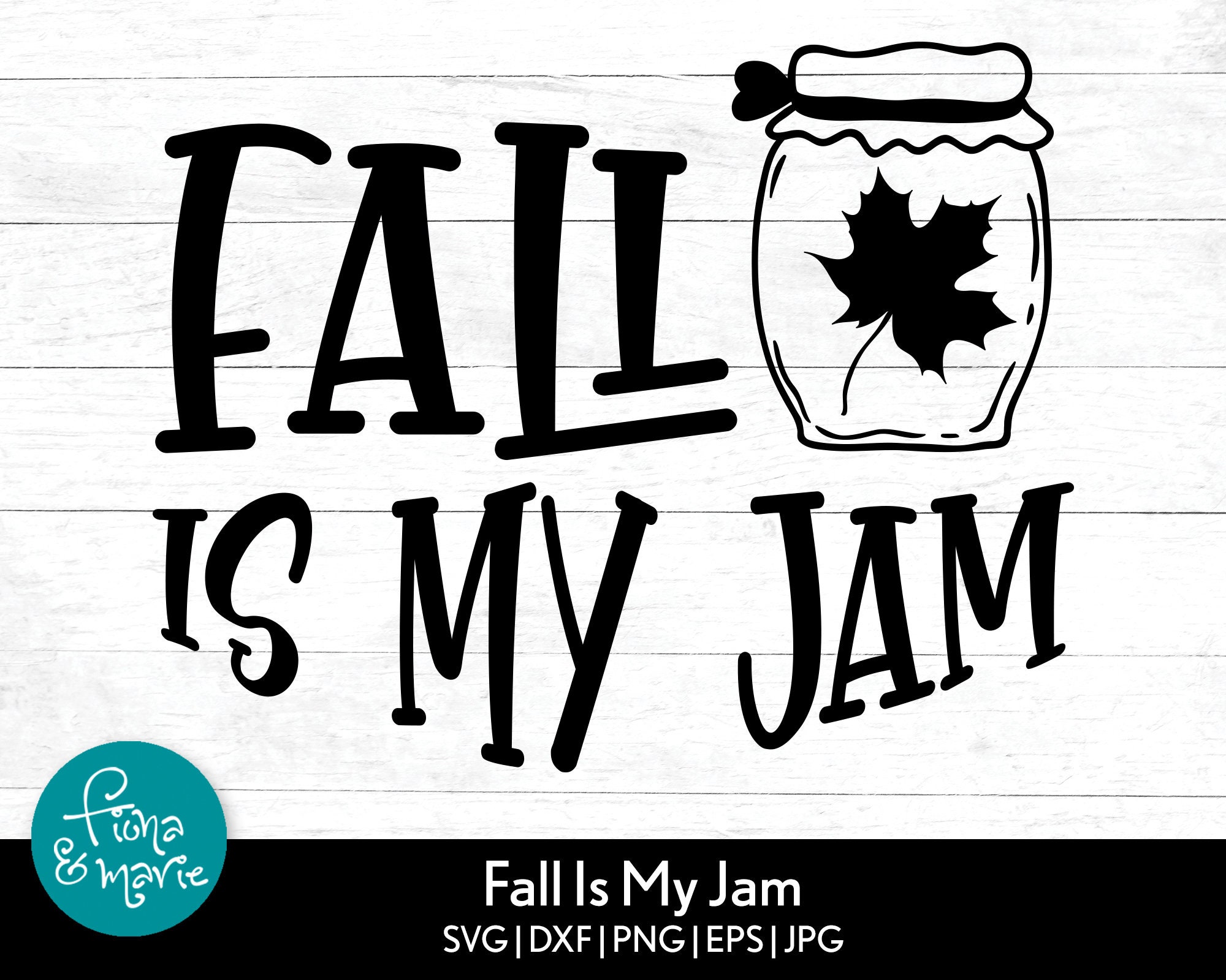 Fall is My Jam Svg Cute Fall Svg Svg Png Jpg Eps Dxf | Etsy