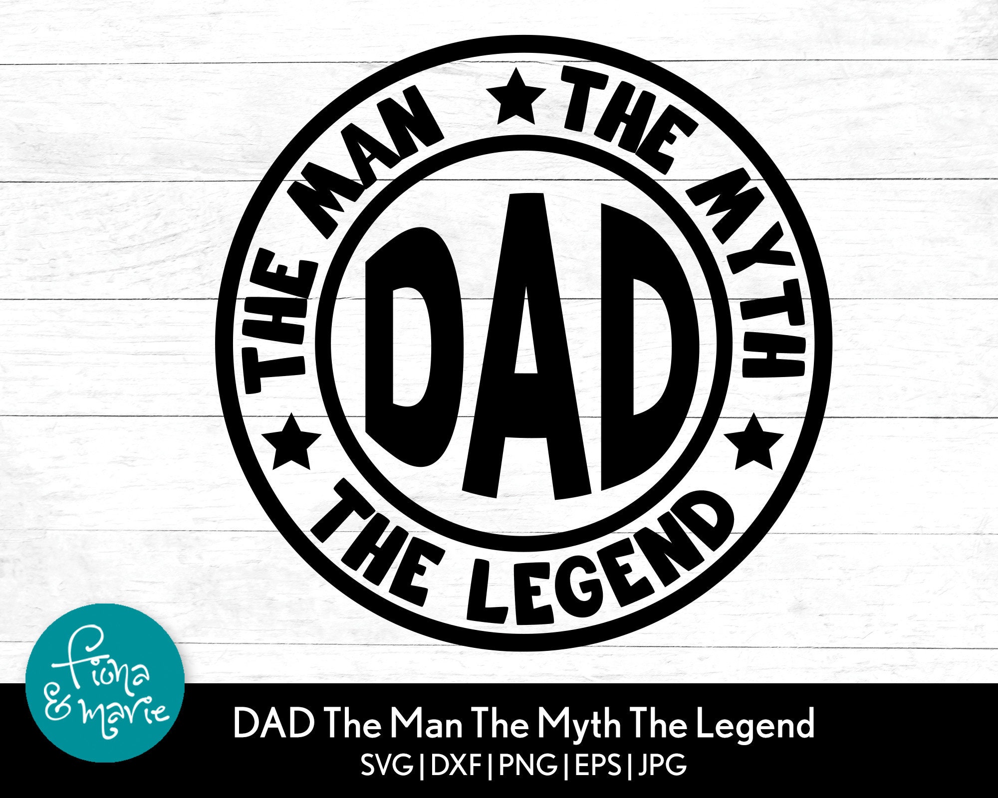 Dad the Man the Myth the Legend Svg Dad Svg Father's - Etsy
