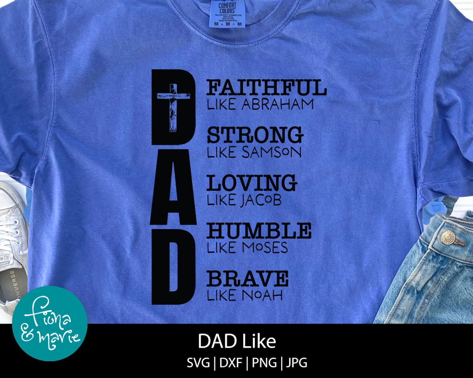 Christian Dad SVG, Fathers Day Gift, Man of Faith (digital Download) - Etsy