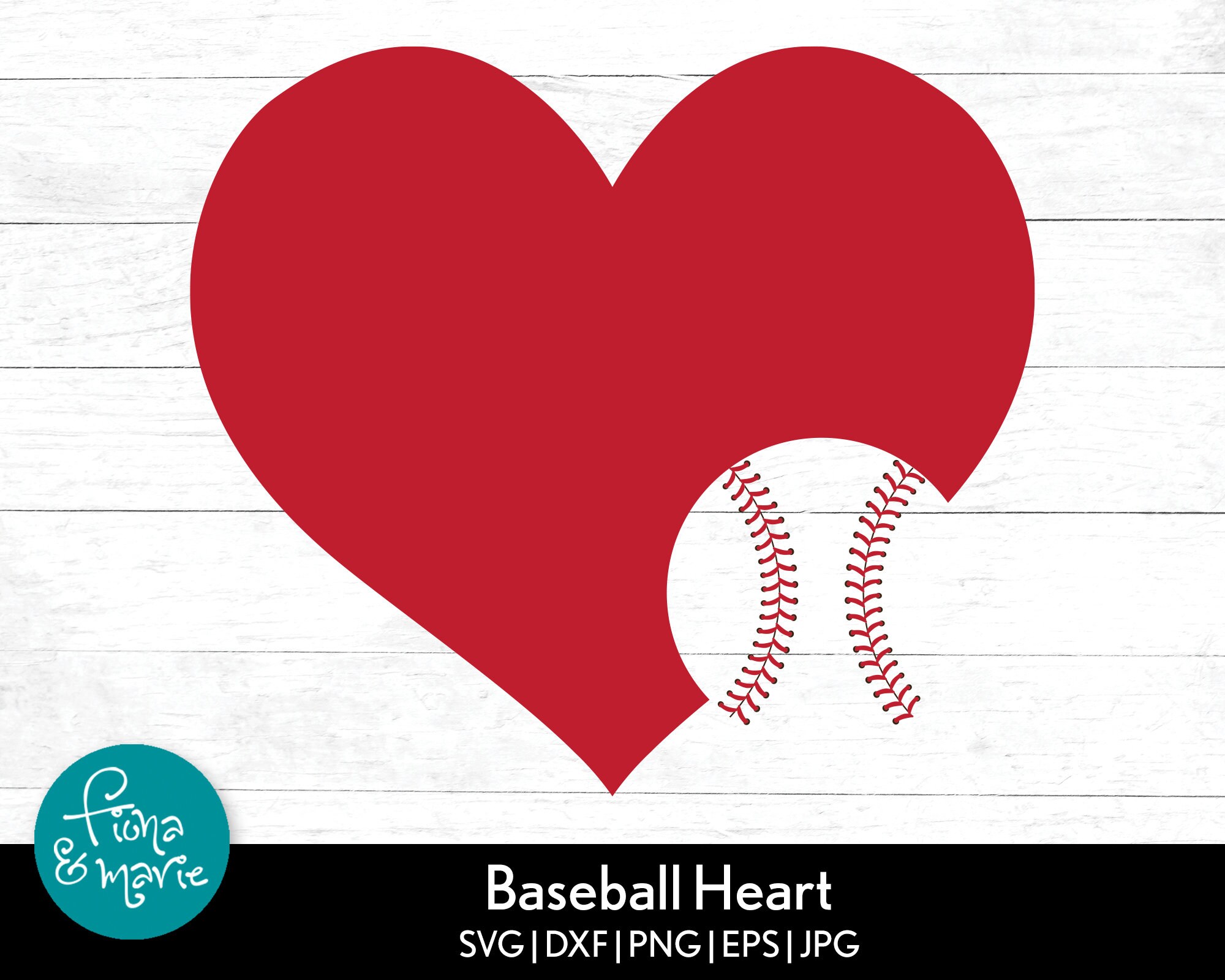 Baseball Heart Svg | Baseball SVG | Baseball Personalize Design ...