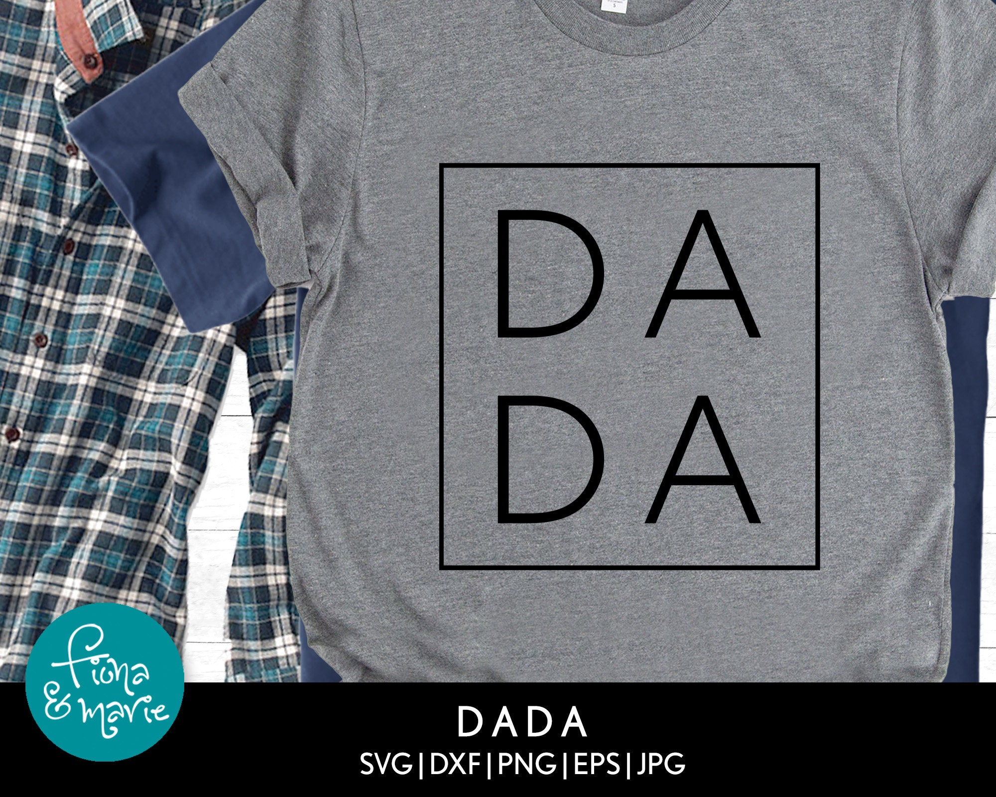 Dada Dad SVG | Funny Father's Day Cut File (svg, Png, Dxf, Jpg) - Etsy