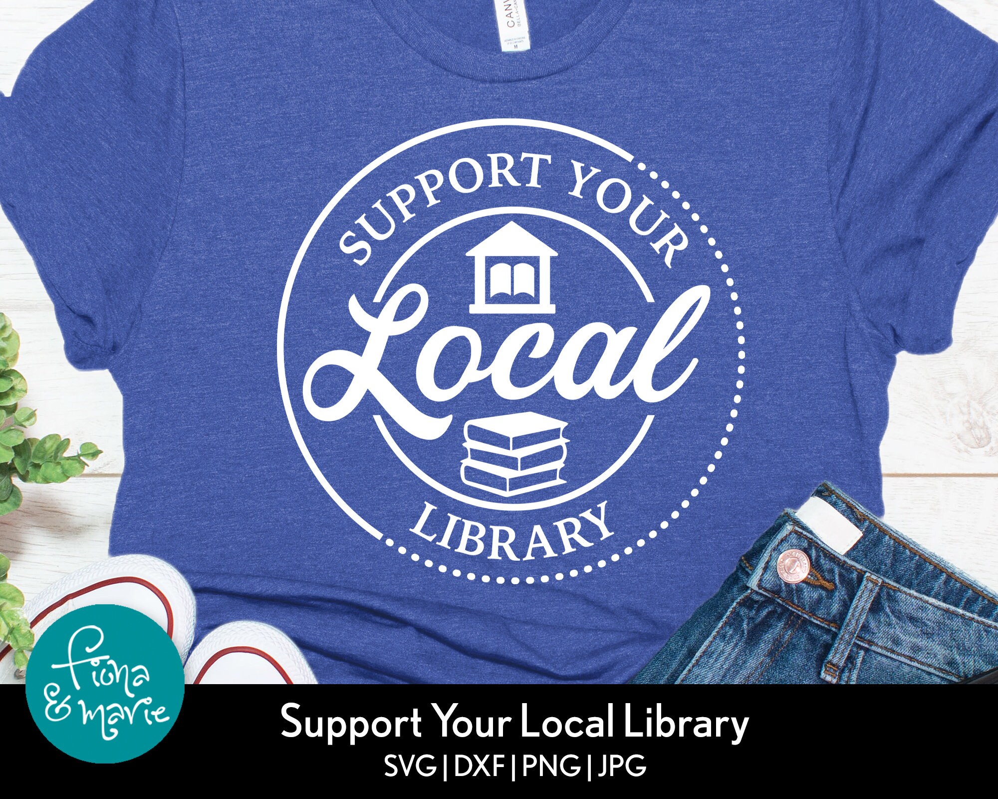 Support Your Local Library svg Library svg Books svg | Etsy