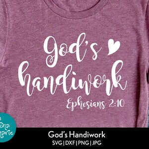 God's Handiwork SVG | Ephesians 2:10 Christian Cut File (digital ...