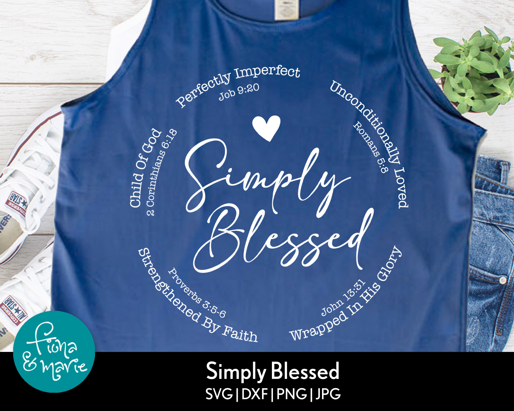 Simply Blessed Bible Verse Svg Inspirational Svg Svg Dxf - Etsy