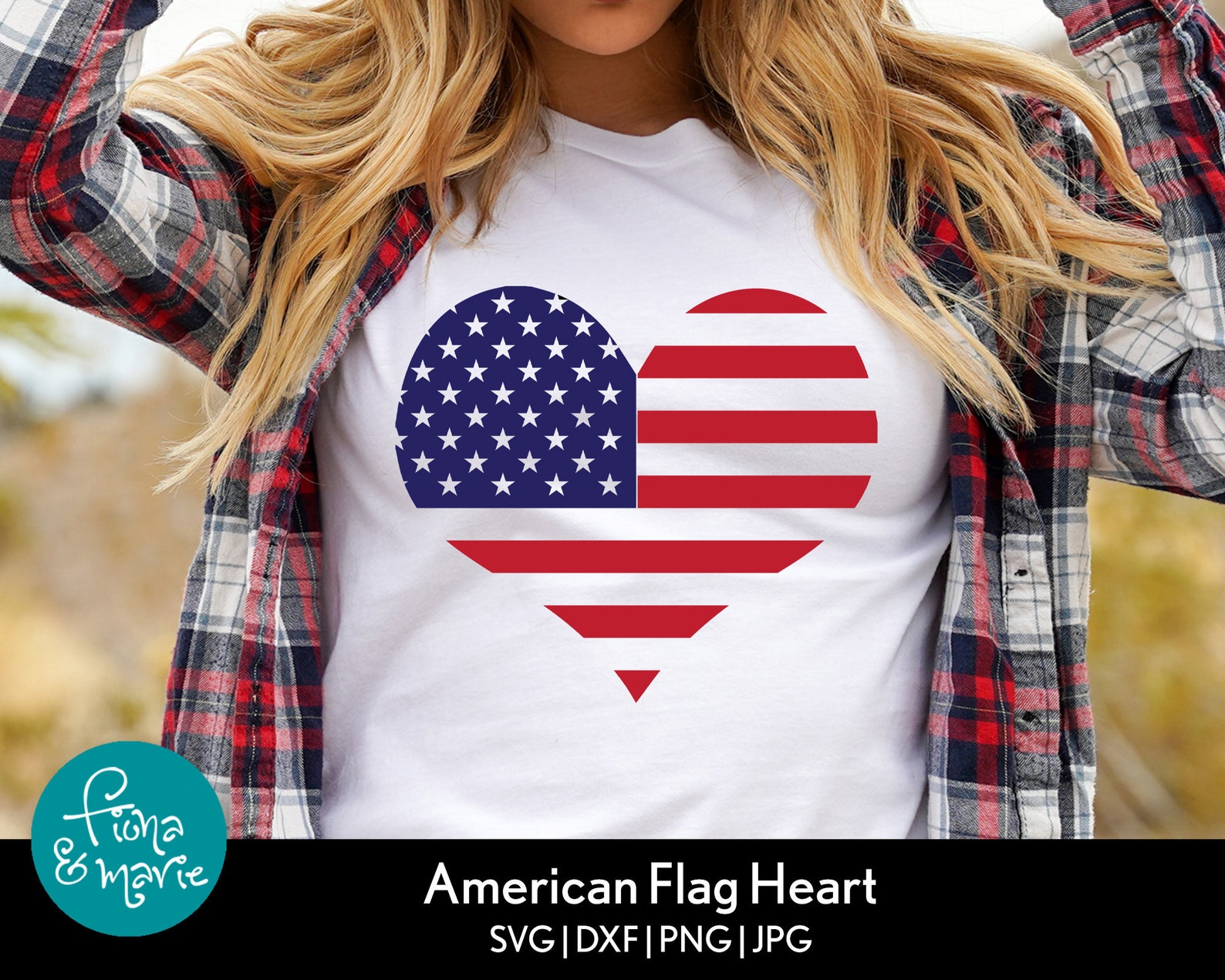 American Flag Heart Shaped Svg Png Jpg Dxf Cut Files - Etsy
