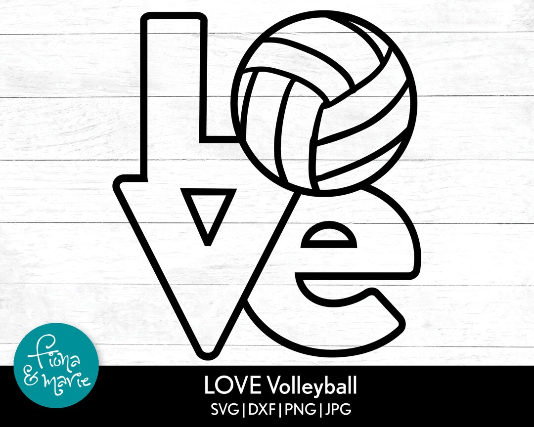 LOVE Volleyball | Volleyball Svg | Volleyball Mom | Png for Shirt ...
