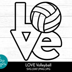 LOVE Volleyball | Volleyball Svg | Volleyball Mom | Png for Shirt ...