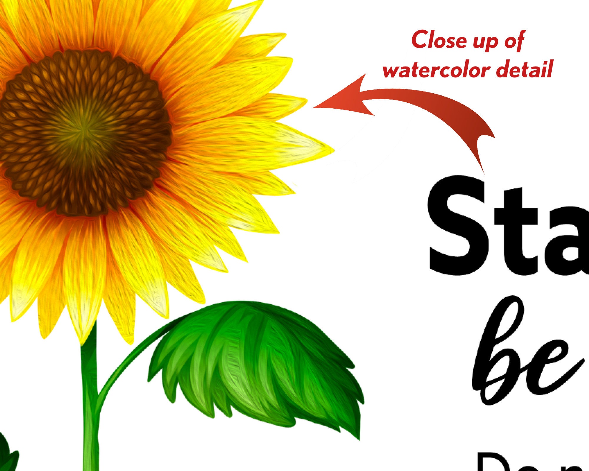 Stand Tall Be Brave Sunflower Svg PNG Image Files - Etsy