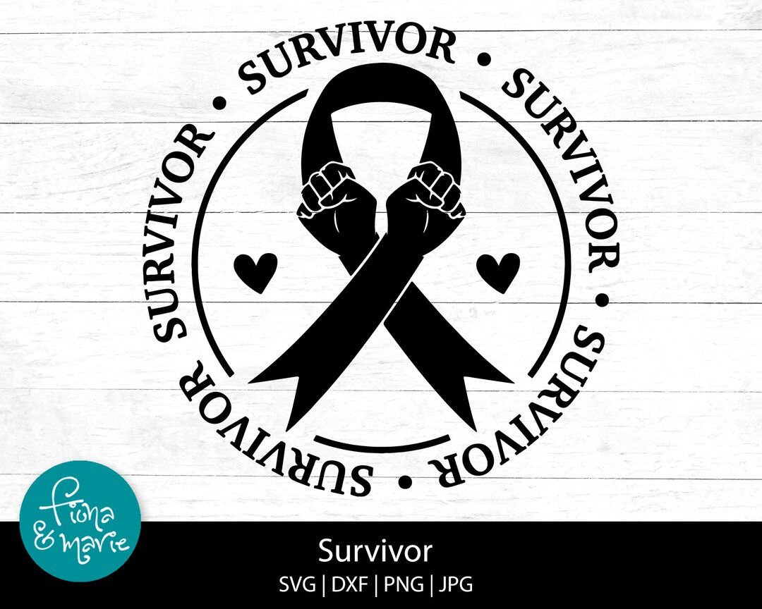 Survivor Awareness Ribbon | Cancer Awareness Svg | Png for Shirt | Svg ...